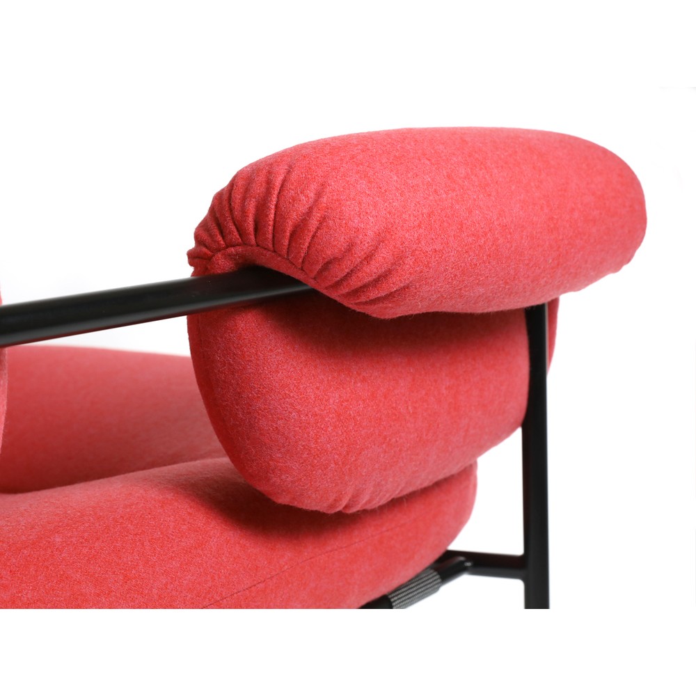 Buy the Fogia Bollo Lounge Chair - Red at nest.co.uk