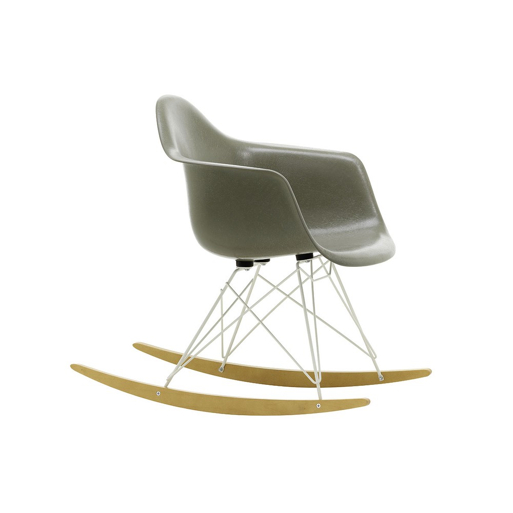 Buy the Vitra RAR Eames Fiberglass Rocking Chair - Golden Maple Base at ...