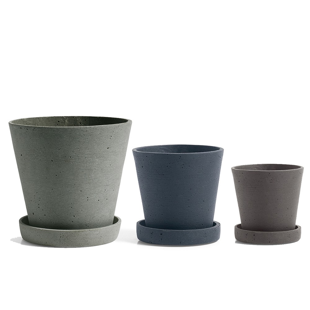 Buy the Hay Flowerpot with Saucer Plum at nest.co.uk
