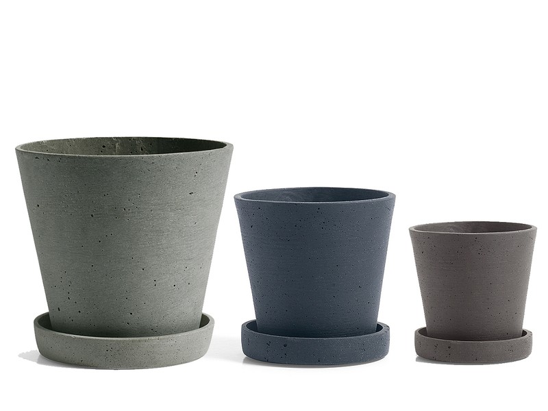 Buy the Hay Flowerpot with Saucer Plum at nest.co.uk