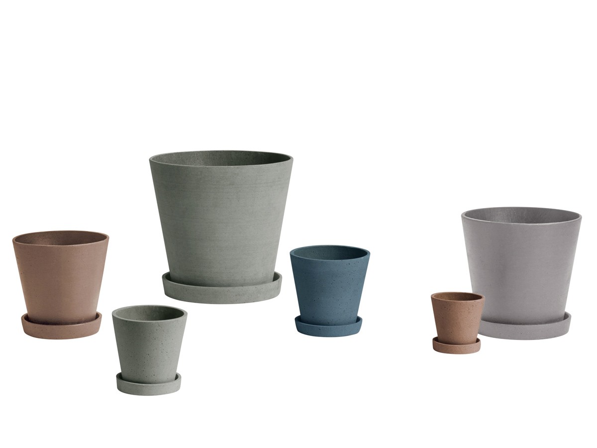 Buy the Hay Flowerpot with Saucer Terracotta at nest.co.uk