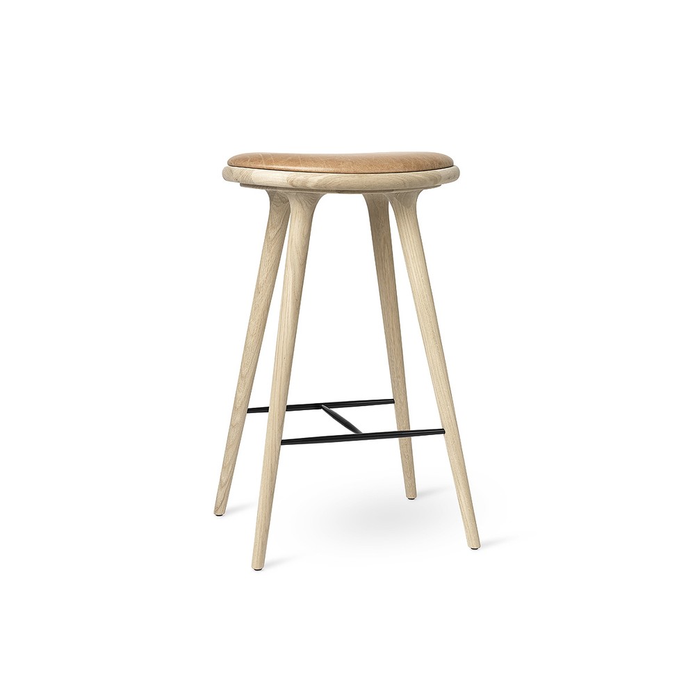 Buy the Mater High Stool - Leather at nest.co.uk