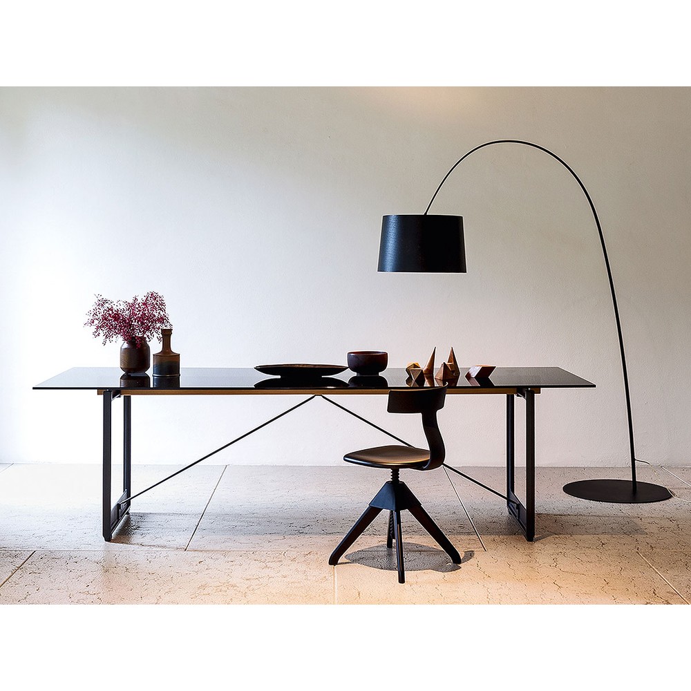 Buy the Magis Brut Dining Table with Glass Top at nest.co.uk