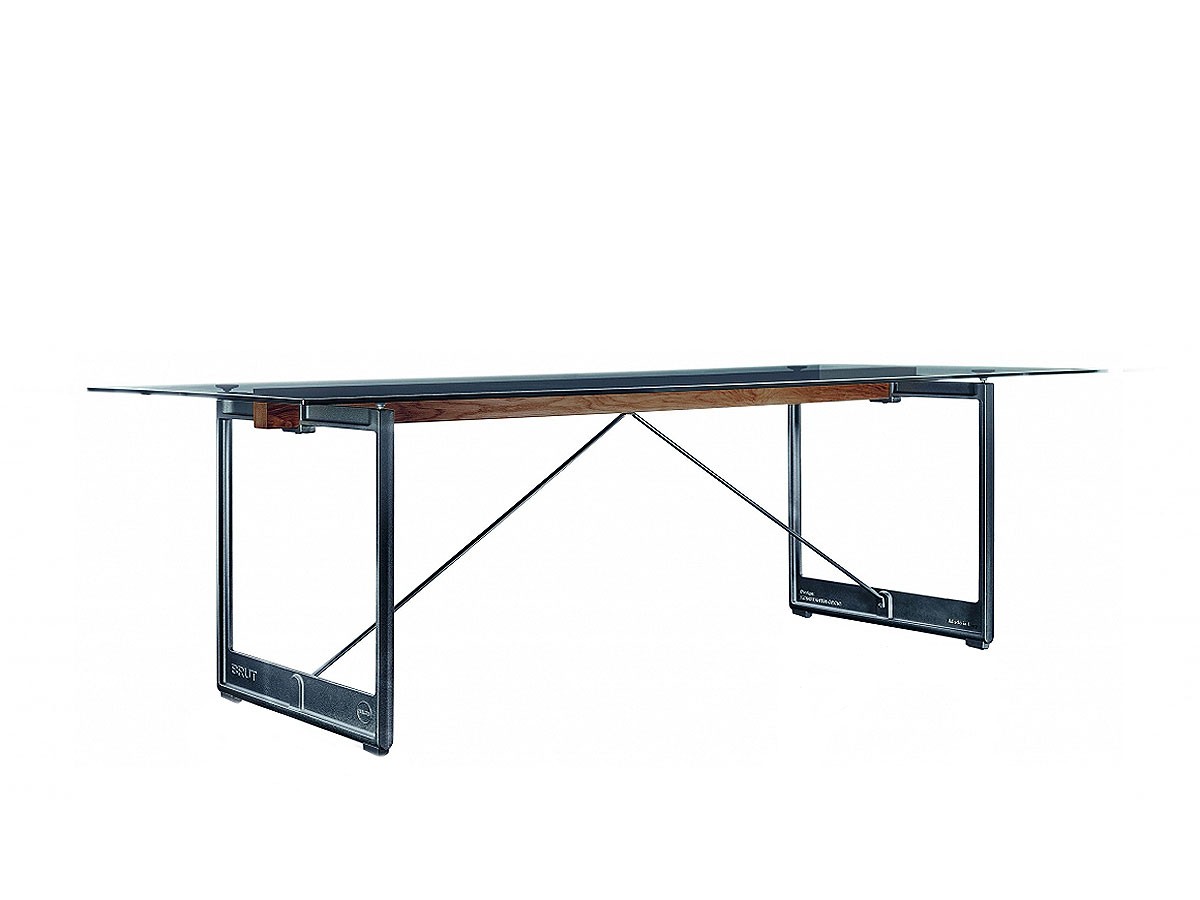Buy the Magis Brut Dining Table with Glass Top at nest.co.uk