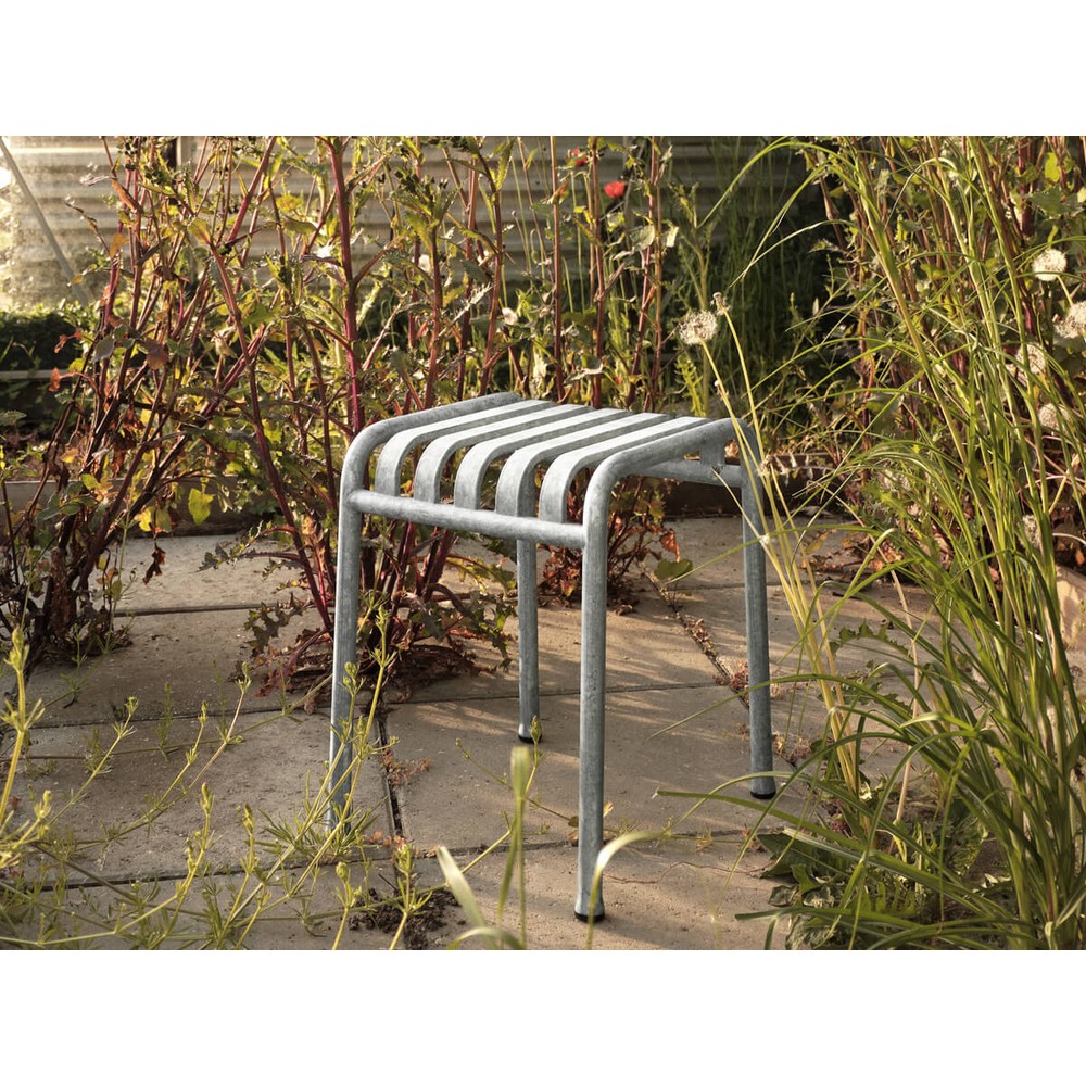 Buy the Hay Palissade Outdoor Stool - Hot Galvanised Steel at nest.co.uk