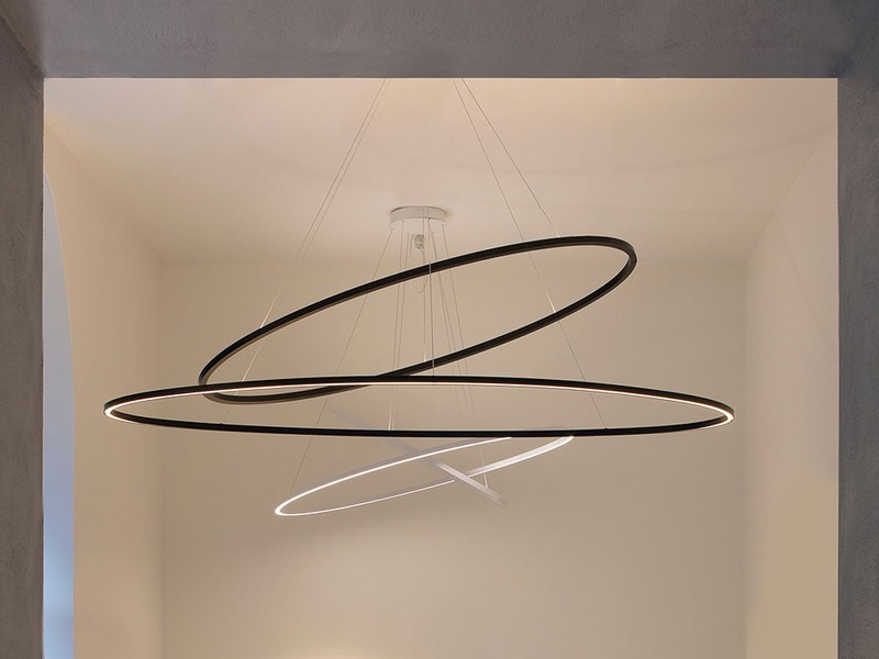 Buy the Nemo Lighting Ellisse Double LED Suspension Light at nest.co.uk