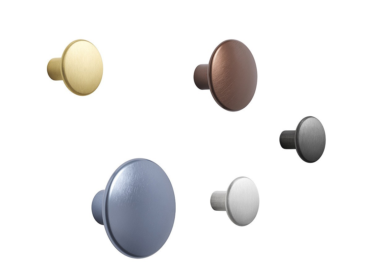 Buy the Muuto The Dots Metal Coat Hooks - Set of 5 at nest.co.uk