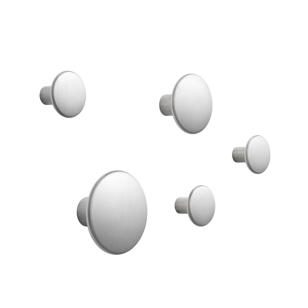 Buy the Muuto The Dots Metal Coat Hooks - Set of 5 at nest.co.uk