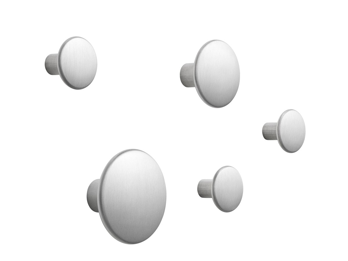Buy the Muuto The Dots Metal Coat Hooks - Set of 5 at nest.co.uk