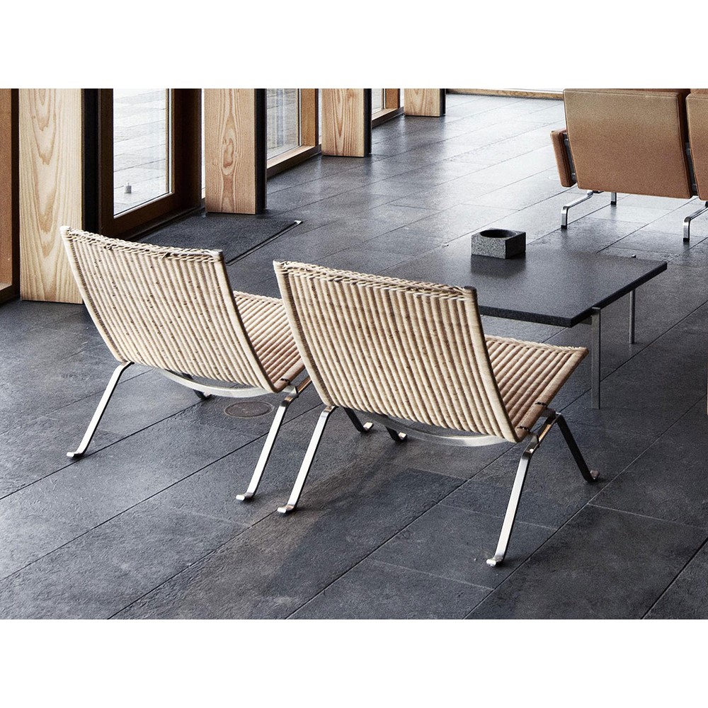 Buy the Fritz Hansen PK22 Lounge Chair - Wicker at nest.co.uk