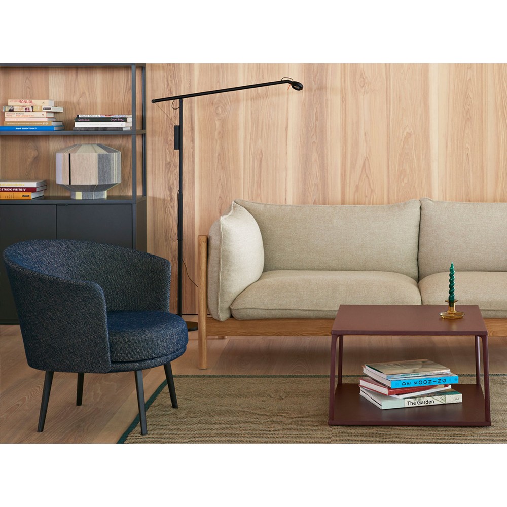 Buy the Hay Dorso Lounge Chair - Black Steel Base at nest.co.uk