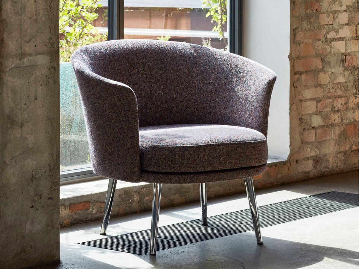 Buy the Hay Dorso Lounge Chair - Chromed Steel Base at nest.co.uk