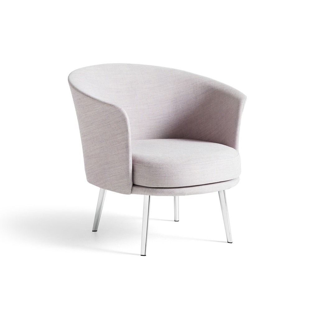 Buy the Hay Dorso Lounge Chair - Chromed Steel Base at nest.co.uk