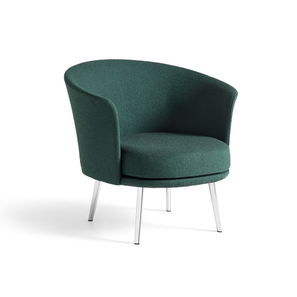 Buy the Hay Dorso Lounge Chair - Chromed Steel Base at nest.co.uk