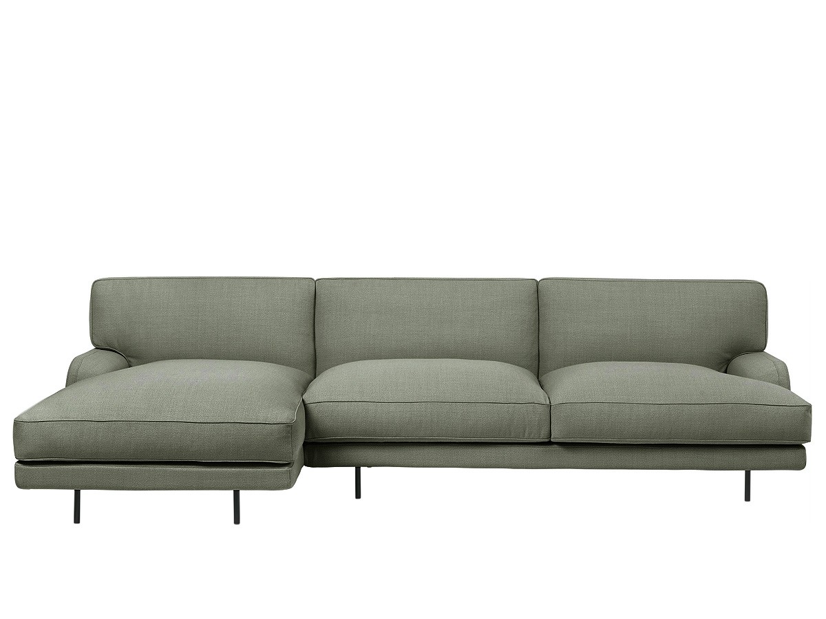 Buy the Gubi Flaneur Three Seater Sofa with Chaise Longue at nest.co.uk