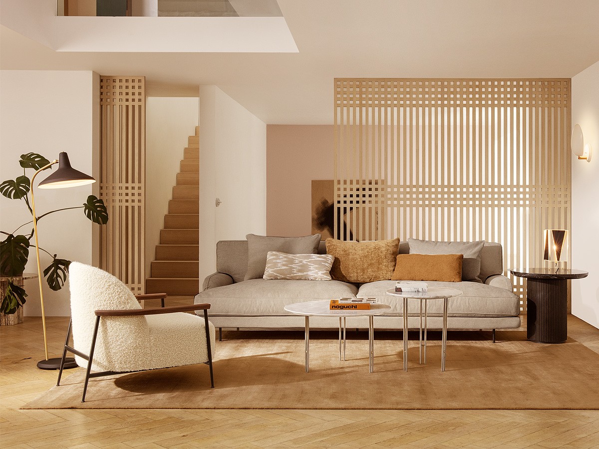 Buy the Gubi Flaneur 2.5 Seater Sofa at nest.co.uk