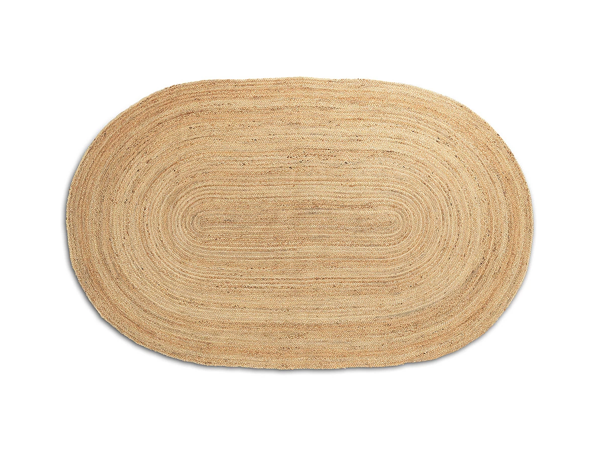 Buy the Ferm Living Eternal Oval Jute Rug at nest.co.uk