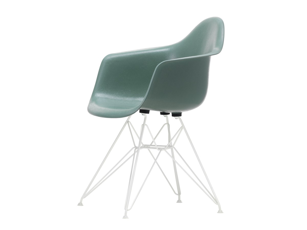 Buy the Vitra DAR Eames Fiberglass Armchair - White Base at nest.co.uk