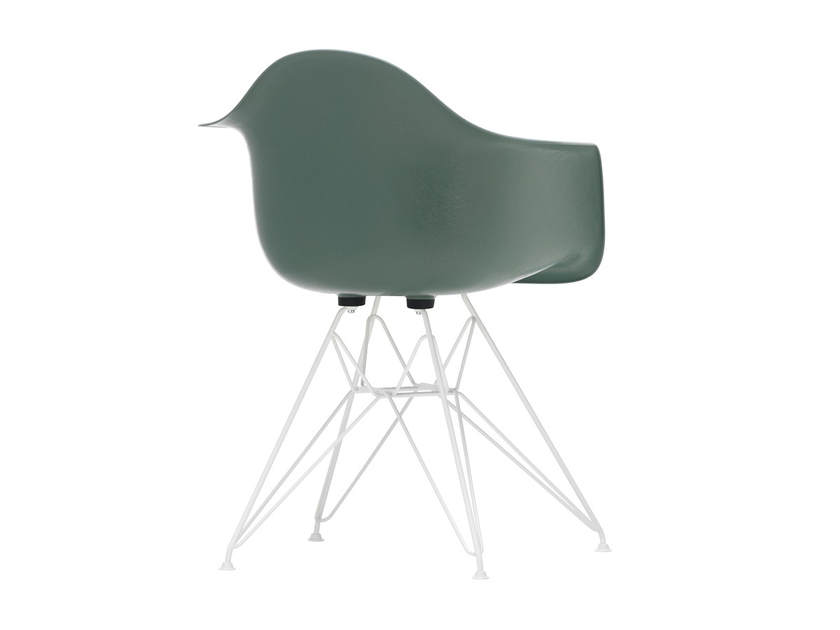 Buy the Vitra DAR Eames Fiberglass Armchair - White Base at nest.co.uk
