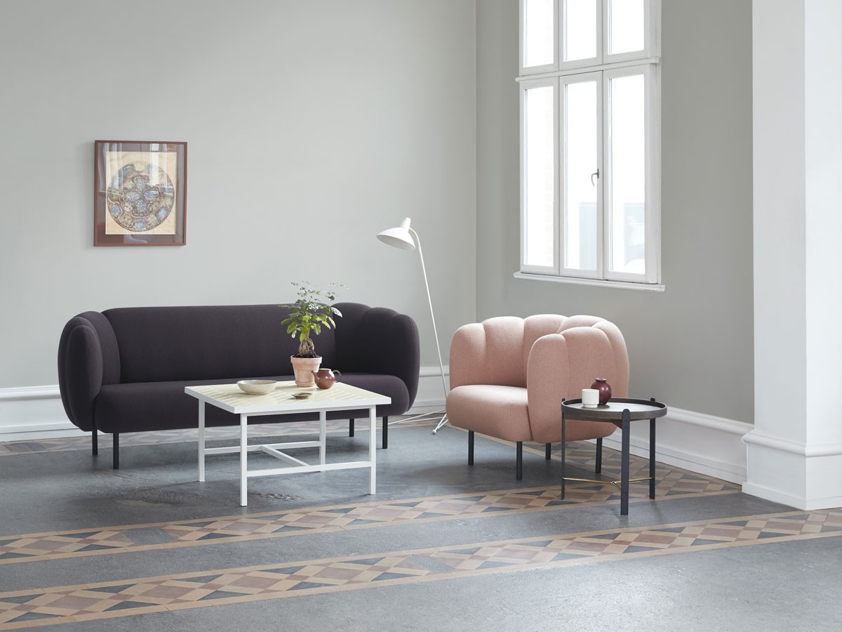 Buy the Warm Nordic Cape Lounge Chair - With Stitches at nest.co.uk