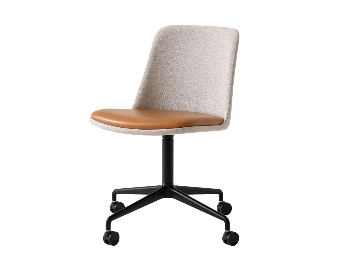 Buy the &Tradition HW25 Rely Office Chair - Swivel Base - Set of 4 at ...