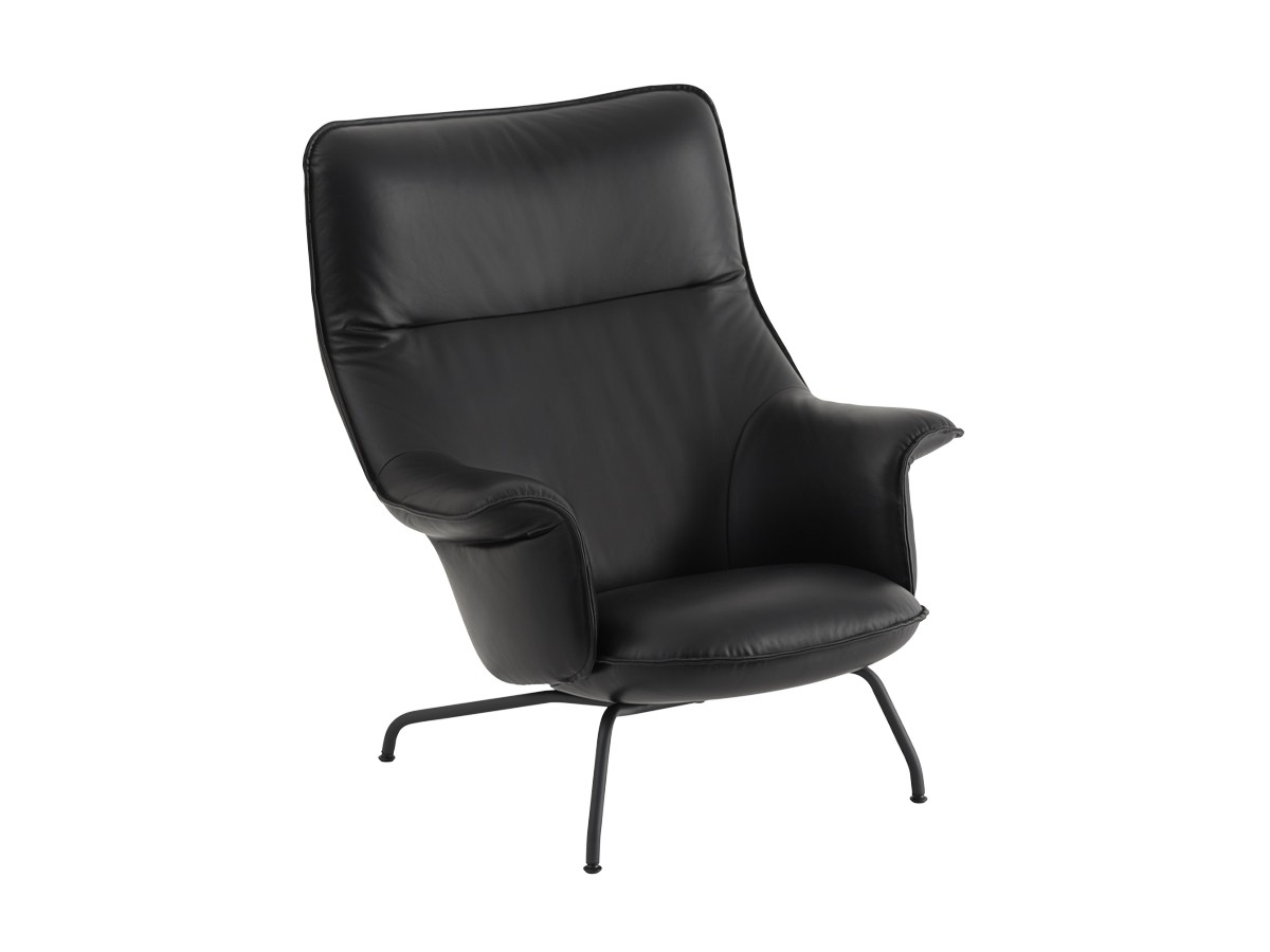 Buy the Muuto Doze Lounge Chair - Leather at nest.co.uk