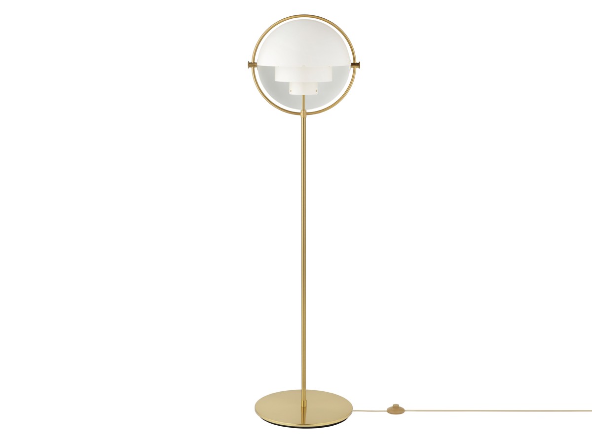 Buy the Gubi Multi-Lite Floor Lamp - Brass at nest.co.uk