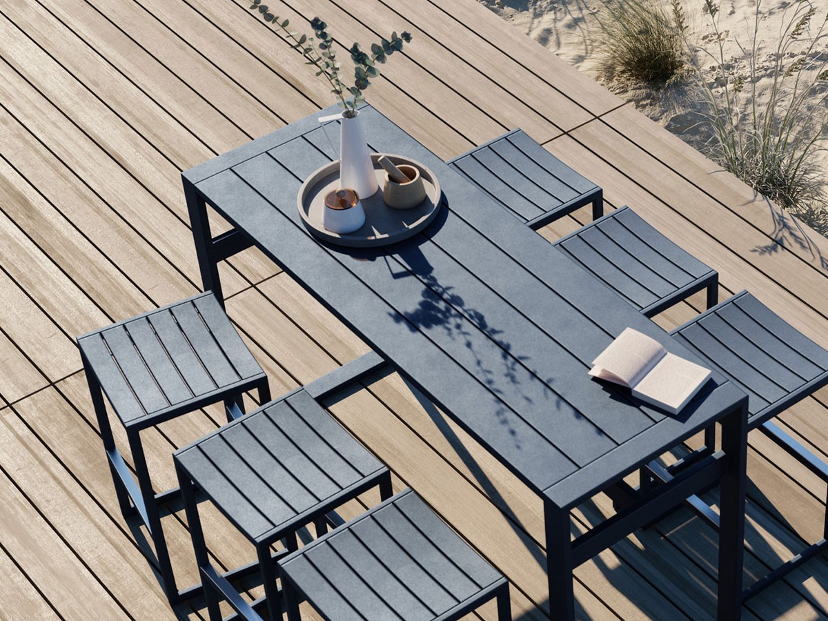 Buy the Case Furniture Eos Outdoor Rectangular Bar Table at nest.co.uk