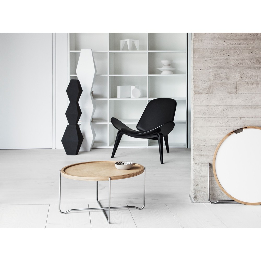 Buy the Carl Hansen & Son CH07 Shell Chair - Leather at nest.co.uk