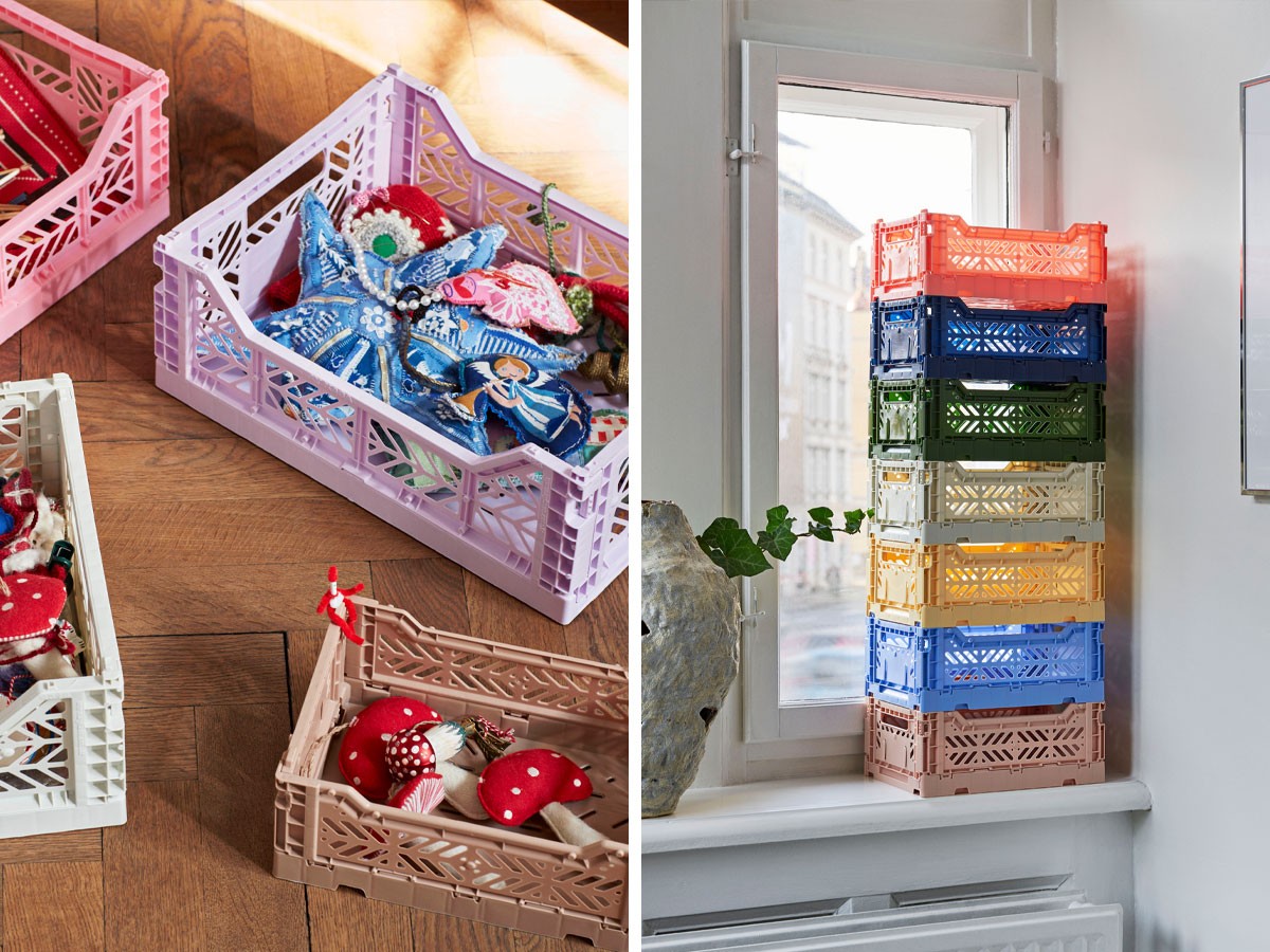 Buy the Hay Colour Crate - Medium at nest.co.uk