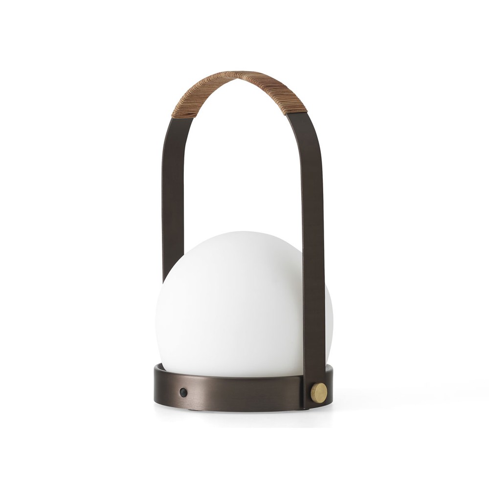 Buy the Menu Carrie LED Table Lamp - Leather at nest.co.uk