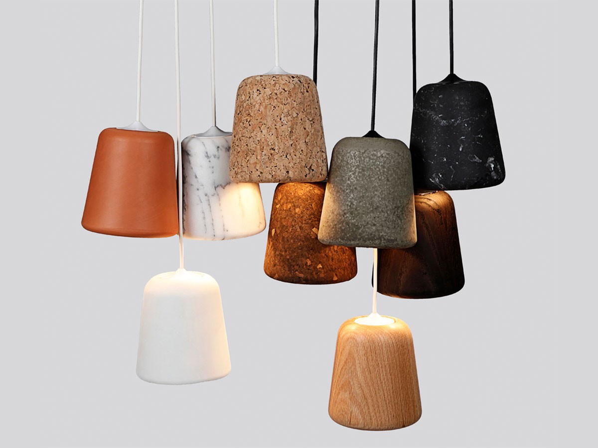 Buy the New Works Material Pendant Light - Cork at nest.co.uk