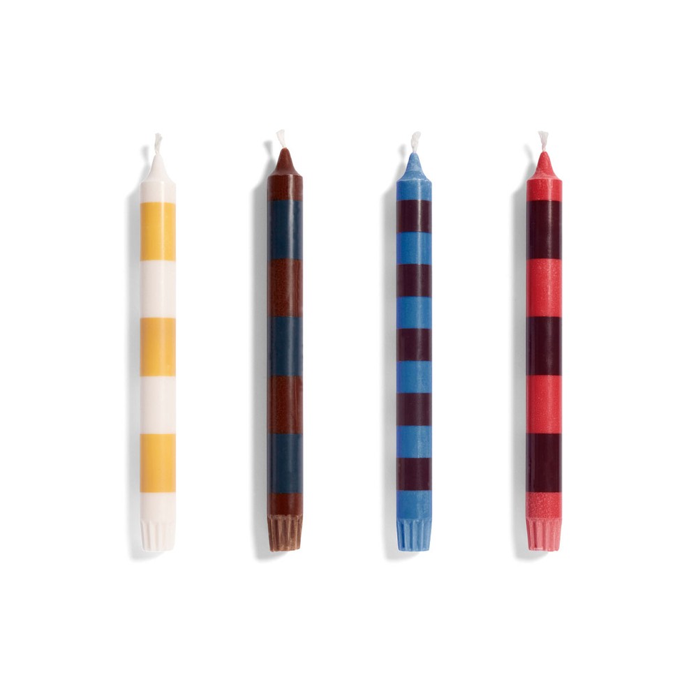 Buy the Hay Stripe Candle - Set of 4 at nest.co.uk