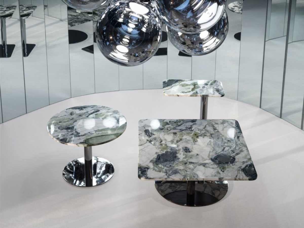 Buy the Tom Dixon Flash Circle Table - Marble at nest.co.uk