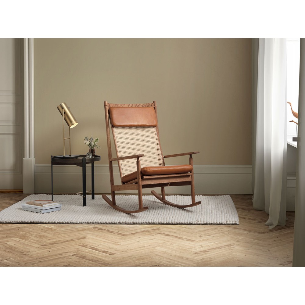 Buy the Warm Nordic Swing Rocking Chair - Leather at nest.co.uk