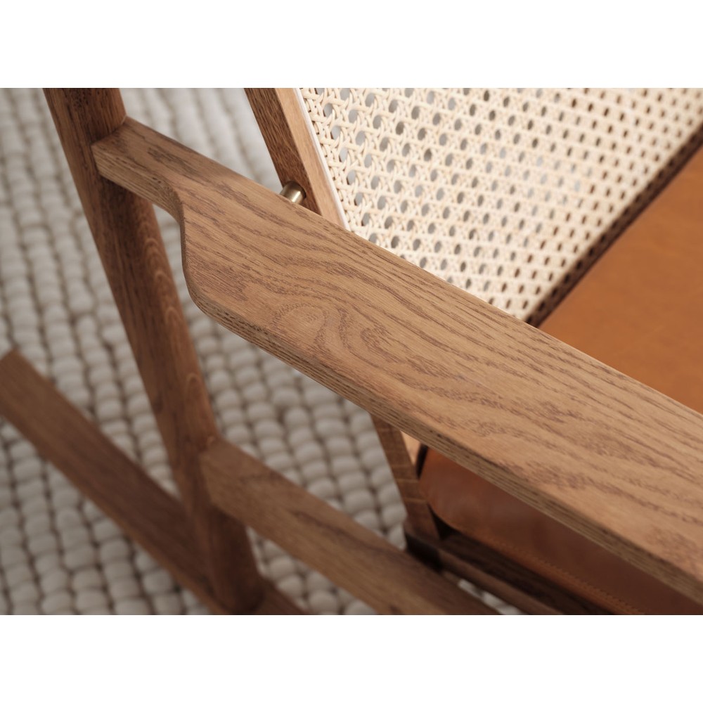 Buy the Warm Nordic Swing Rocking Chair - Leather at nest.co.uk