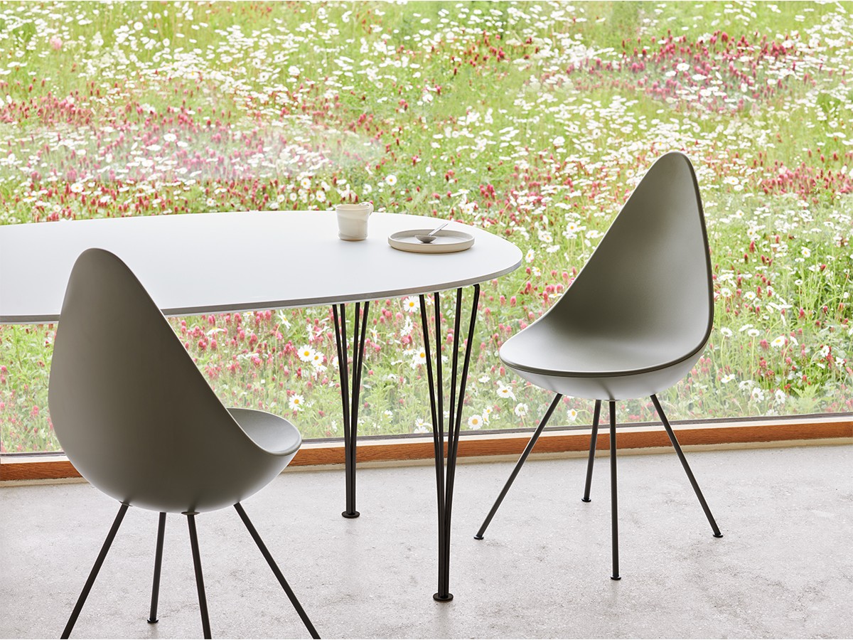 Buy the Fritz Hansen Drop Dining Chair at nest.co.uk