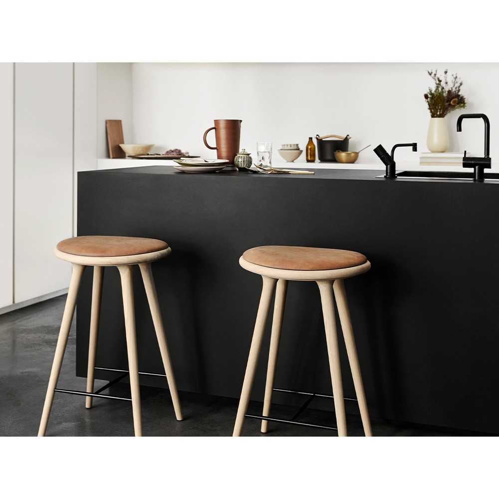Buy the Mater High Stool - Leather at nest.co.uk