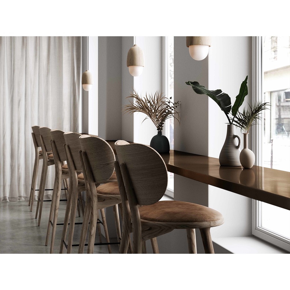 Buy the Mater High Stool with Backrest at nest.co.uk