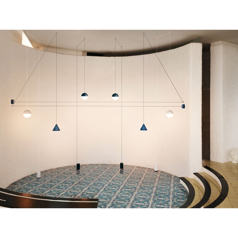 Buy the Flos String Suspension Light - Cone at nest.co.uk