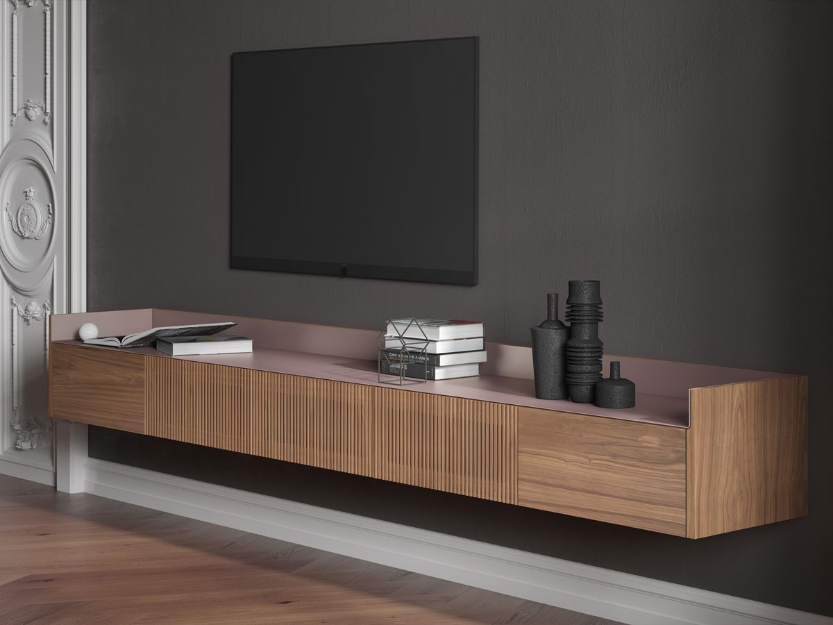 Buy the Punt Stockholm Slim Sideboard - Wall Mounted at nest.co.uk