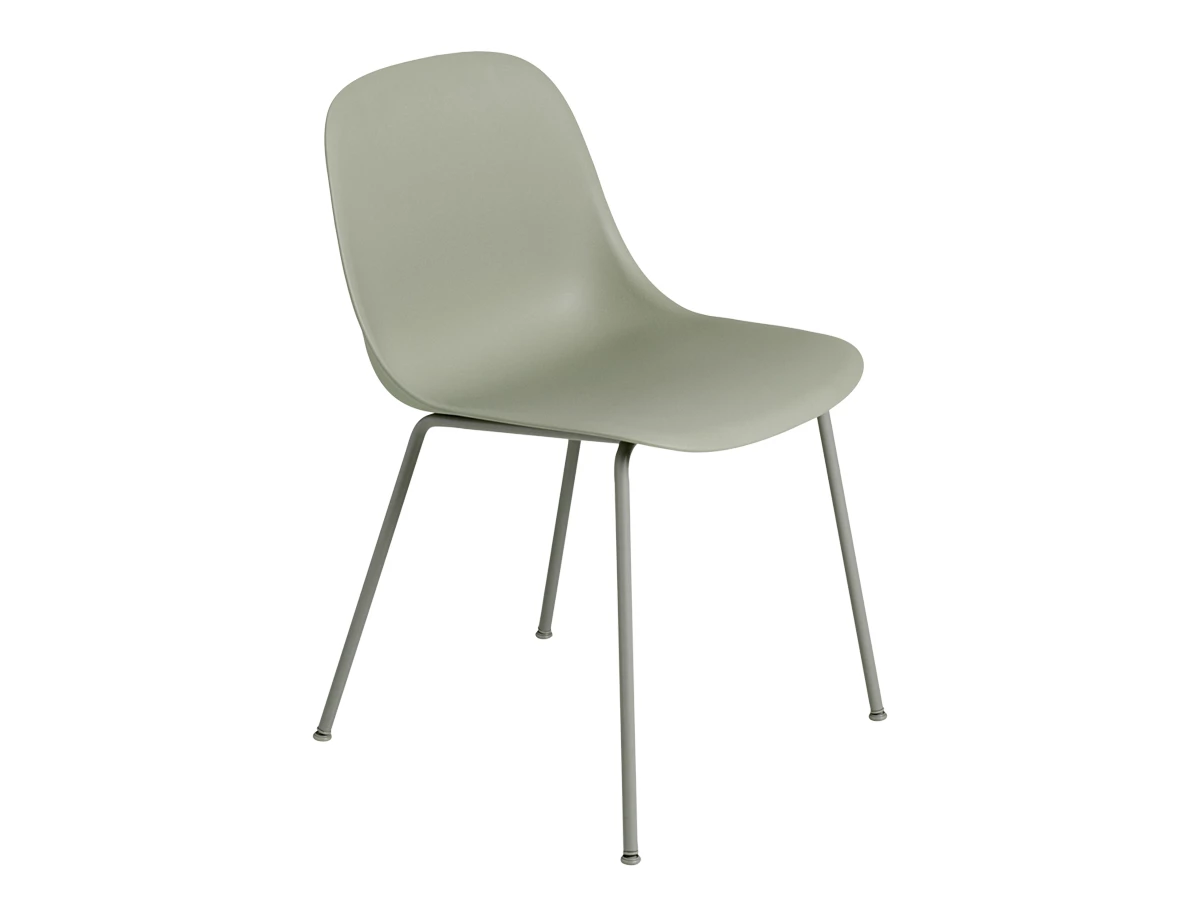 Buy the Muuto Fiber Side Chair - Tube Base - Recycled Plastic in Height ...
