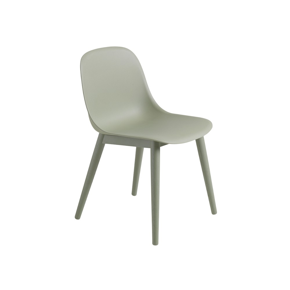 Buy the Muuto Fiber Side Chair - Wood Base - Recycled Plastic in Height ...