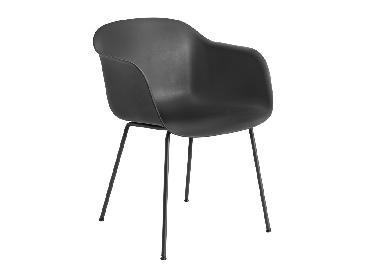 Buy the Muuto Fiber Armchair - Tube Base - Recycled Plastic in Height ...
