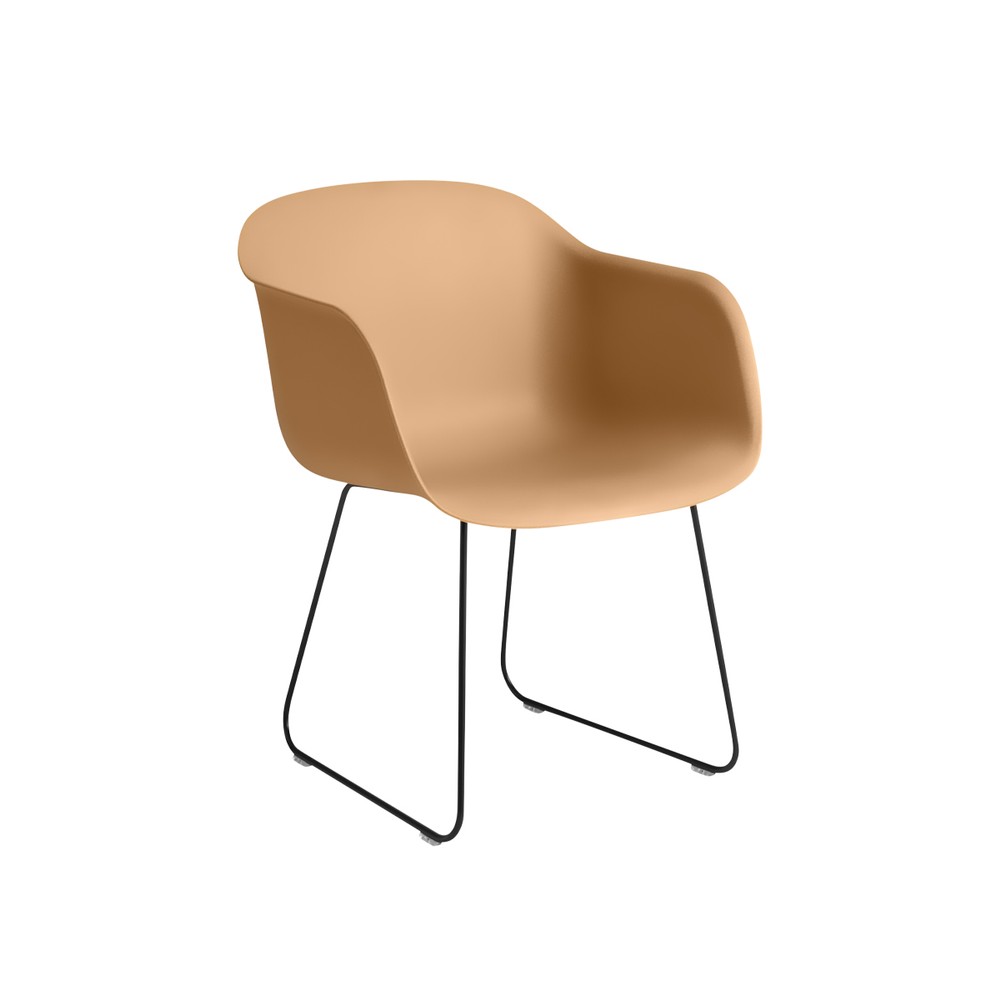 Buy the Muuto Fiber Armchair - Sled Base - Recycled Plastic at nest.co.uk