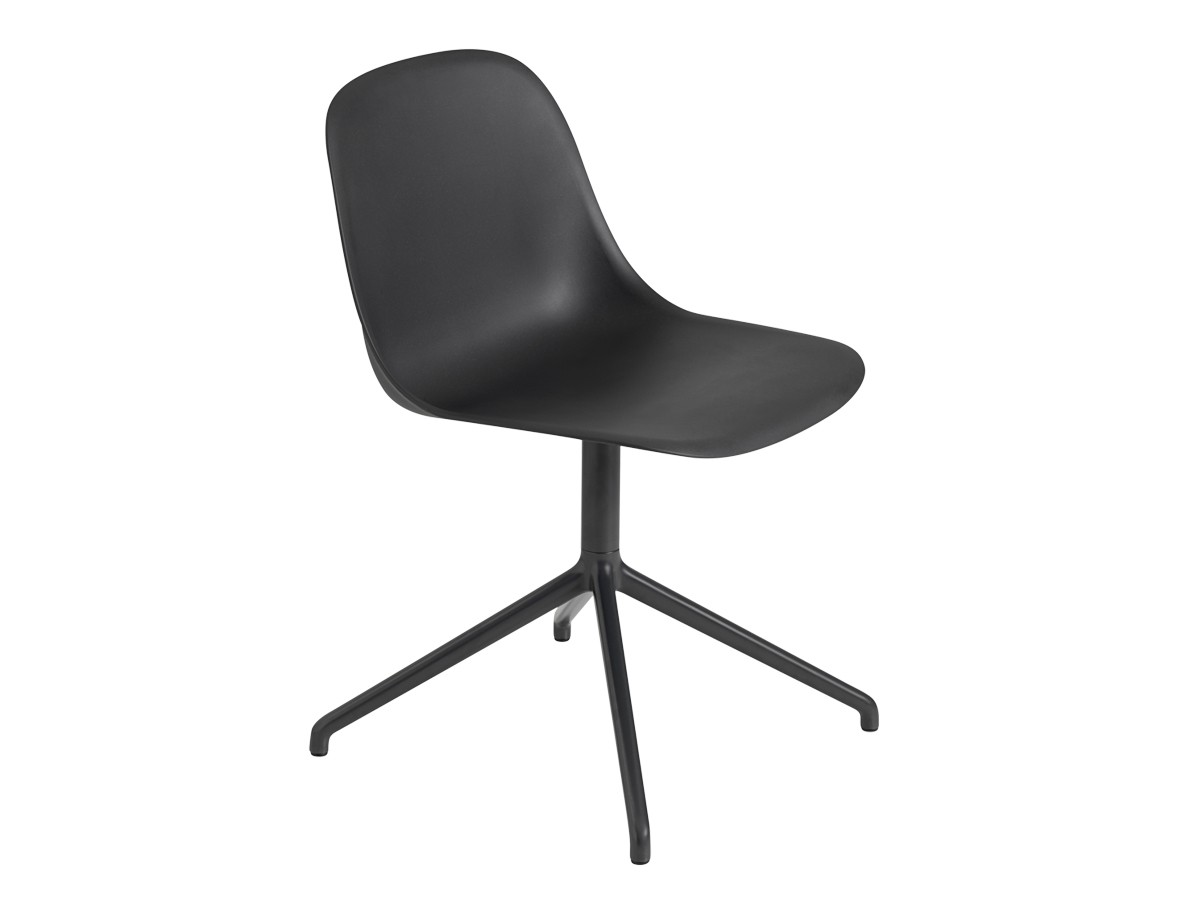 Buy the Muuto Fiber Side Chair - Swivel Base - Recycled Plastic in ...