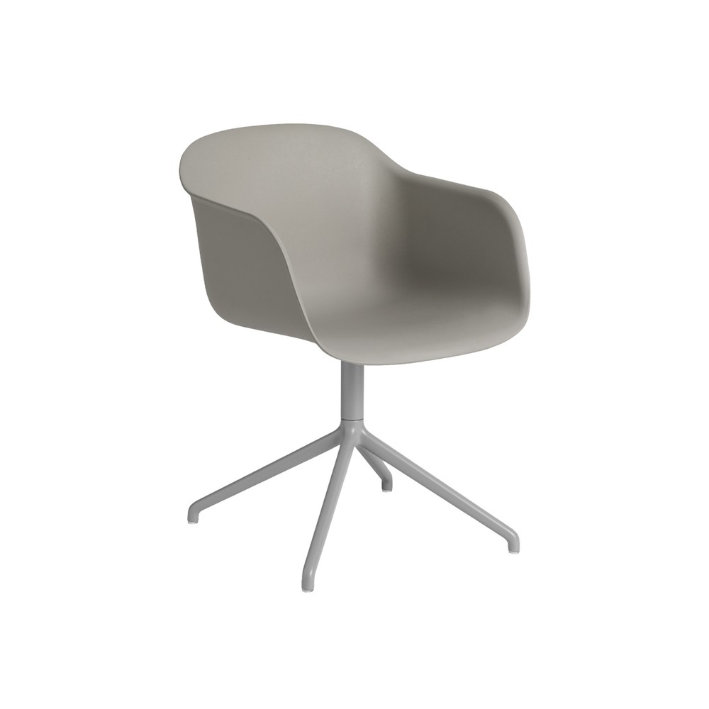Buy the Muuto Fiber Armchair - Swivel Base - Recycled Plastic at nest.co.uk