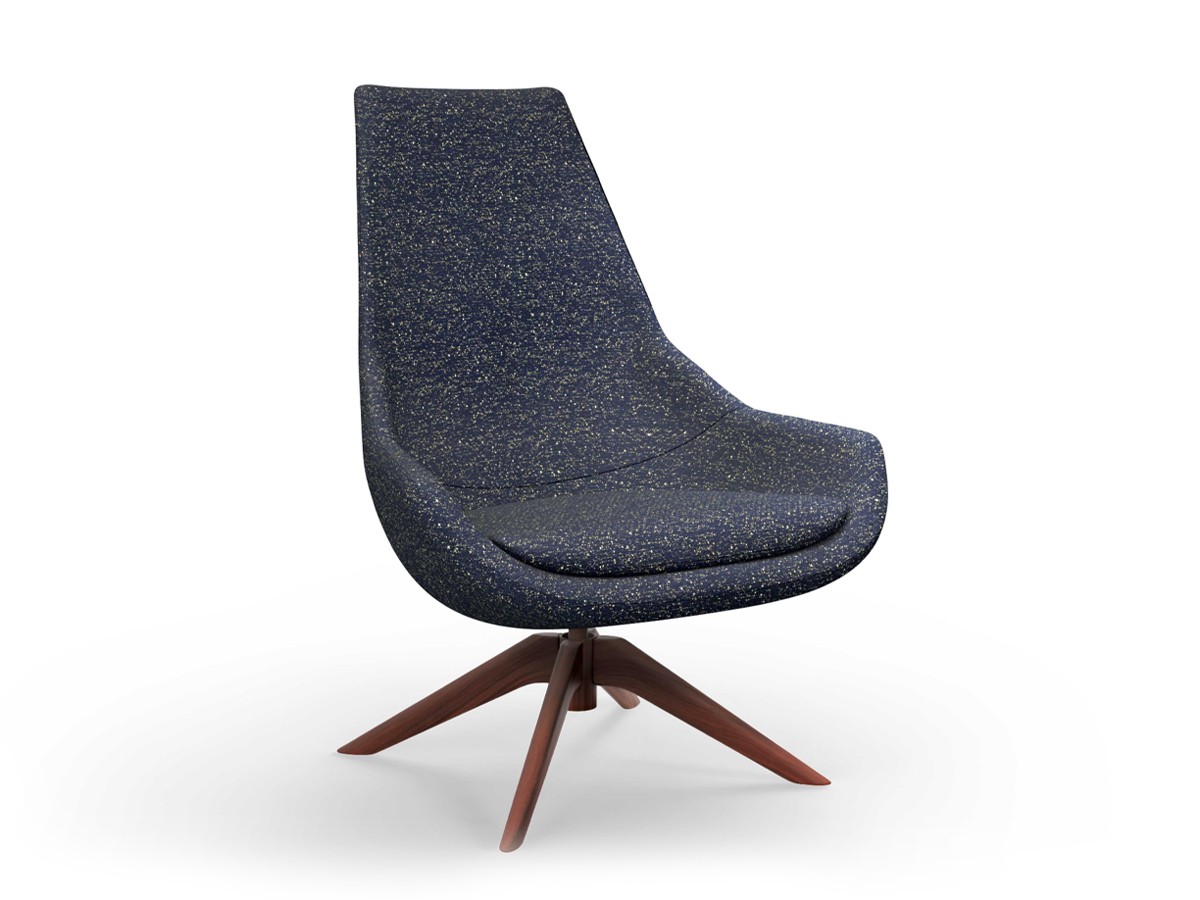 Buy the Cassina 315 Exord Lounge Chair in Cassina Samsara Pilot Fabric ...