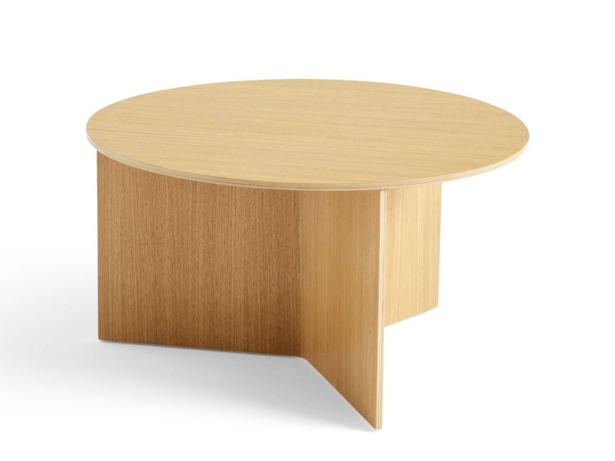 Buy the HAY Slit Table Wood - Round at nest.co.uk
