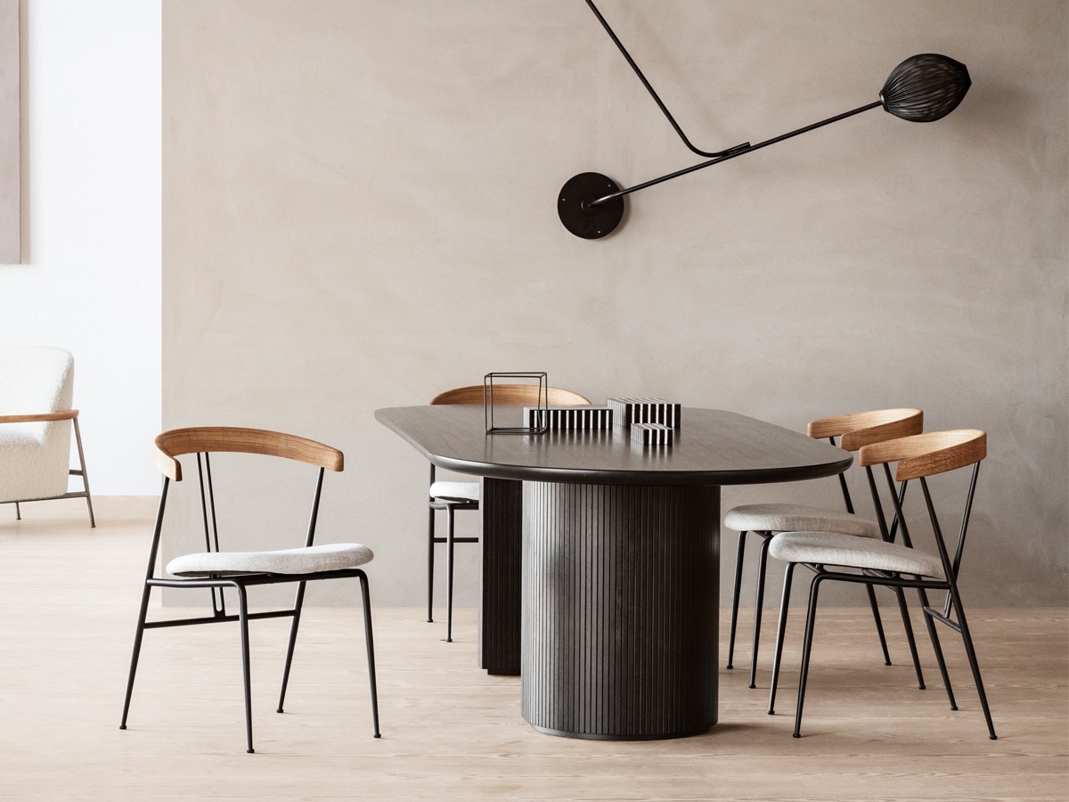 Buy the Gubi Moon Dining Table - Elliptical at nest.co.uk